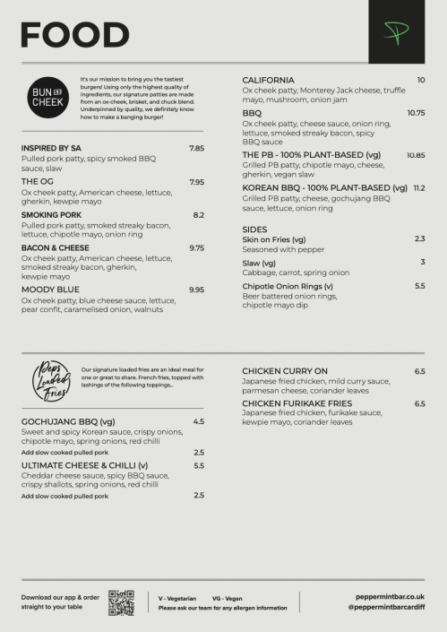 Peppermint Cardiff | Food