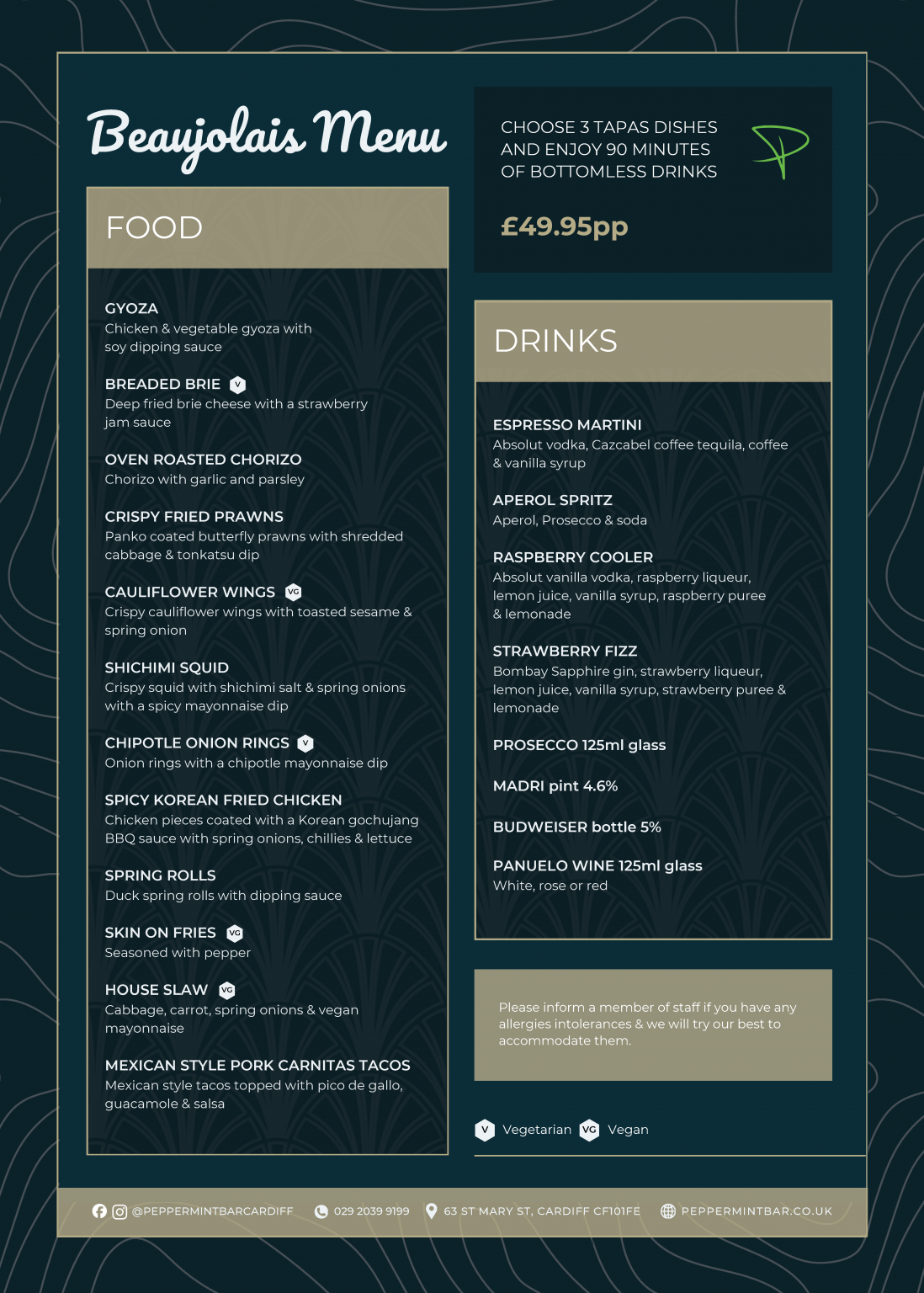 Peppermint Cardiff | Food